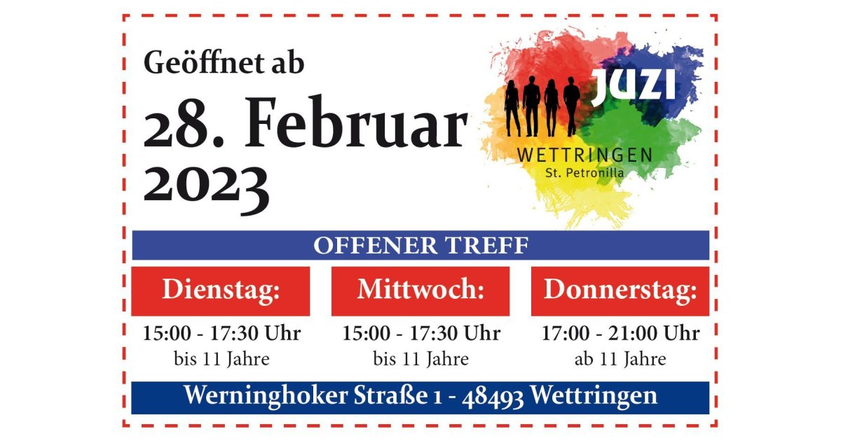 Neueröffnung Juzi | Gemeinde Wettringen